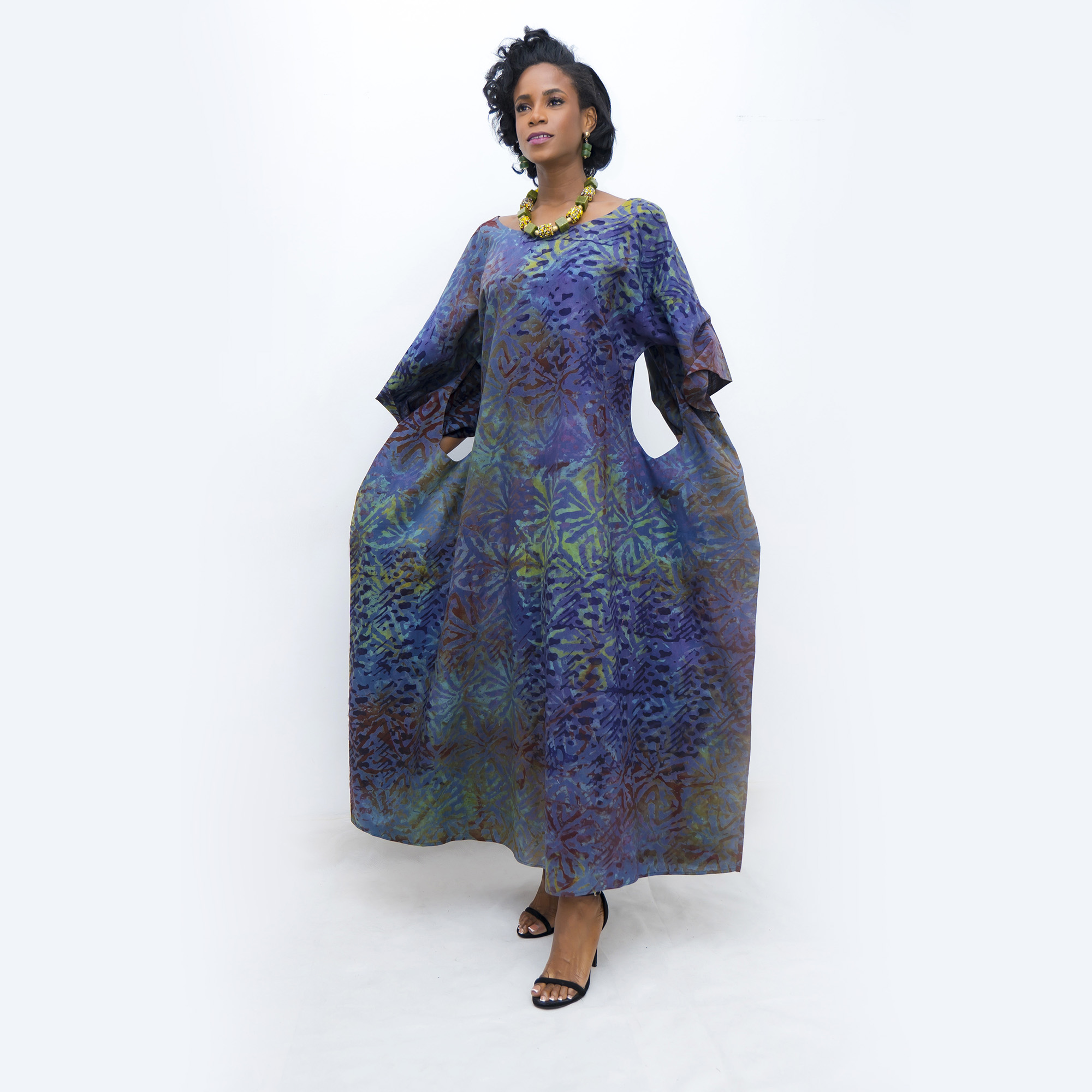 Omama Butterfly Long Dress - Nayak Afrik