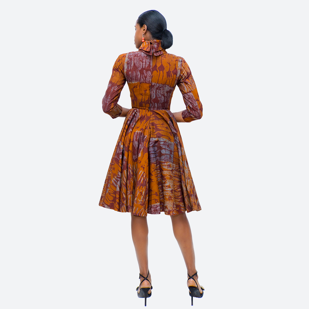 Omama Double Collar Circular Dress - Nayak Afrik