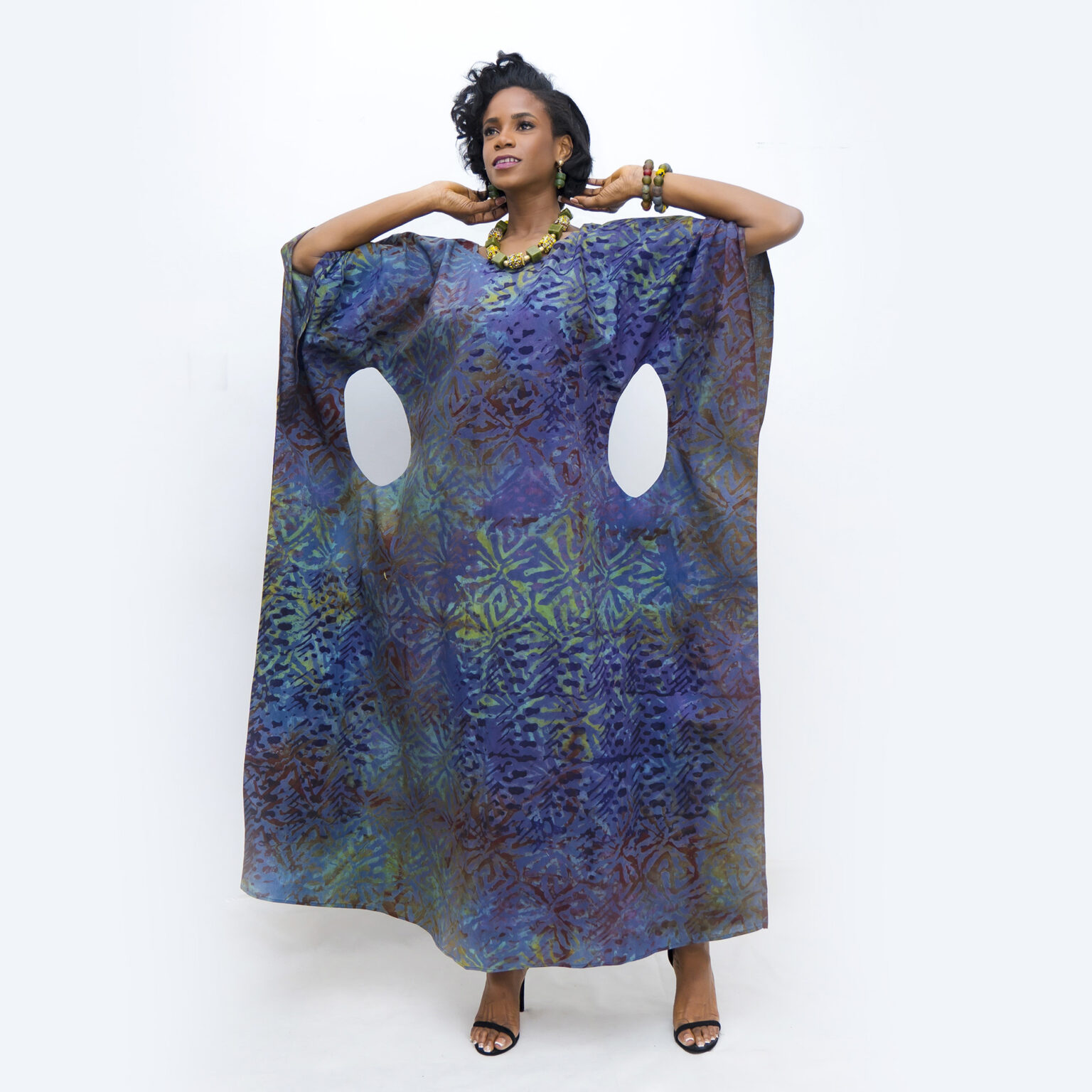 Omama Beaded Wide Neck and Cuff Sleeves - Nayak Afrik